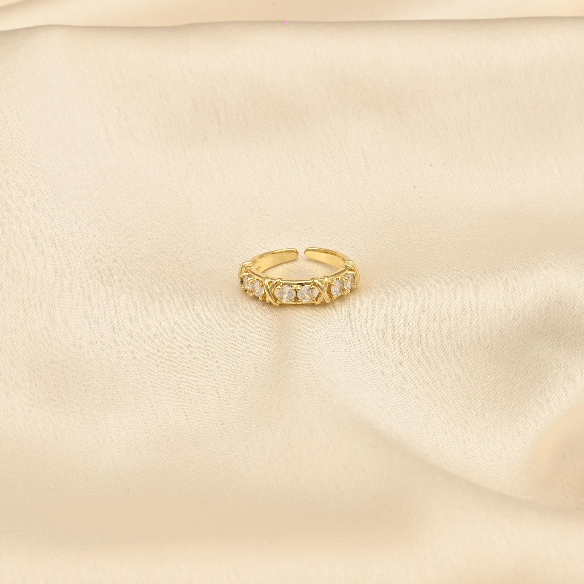 Elle CZ Stacking Ring